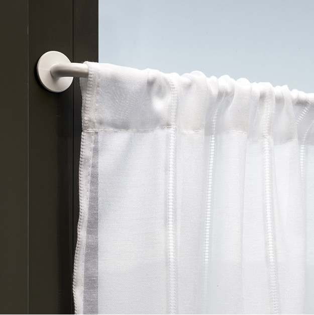 Self-Adhesive cafe-rod, Industrial Model White 40-70cm